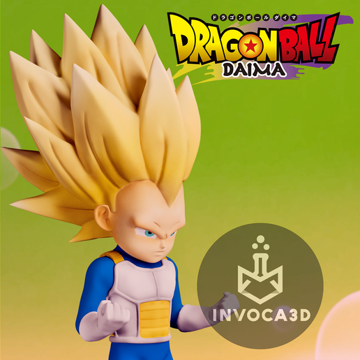 🧒 Vegeta Super Saiyan 3- ssj3 – (child, kid, mini) Dragon Ball Daima ...
