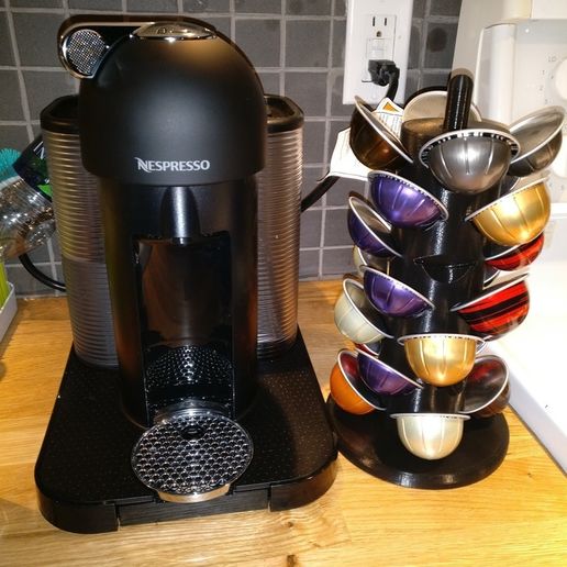 🏠 Nespresso Vertuo Capsule Tower・ STL File for 3D printing・Cults