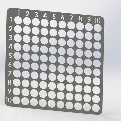STL file Multiplication Board Game - Educational Math Learning Set 📐 ...