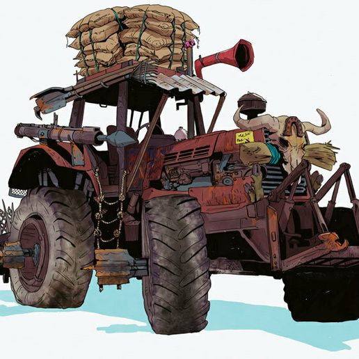 🚜 Bitume/Gaslands Tractor "Monstractor" post-apocalyptic・Free 3D File ...