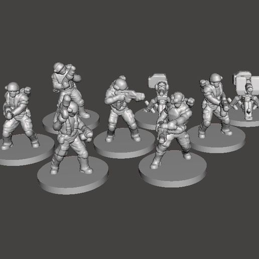 🫡 6MM SCALE COLONIAL MARINES SET MINIATURE MODELS FOR SCIFI GAMES EPIC ...