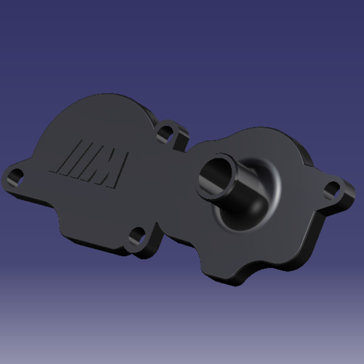 🛢️ Straight Pipe BMW m57 / m47 PCV OVERRIDE PLATE・ STL File for 3D ...