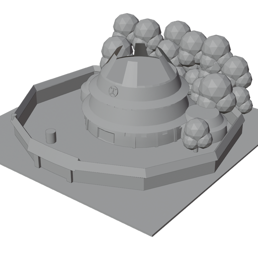 🏗️ Lowpoly Hokage Tower From Naruto anime made In Blender・ STL File for ...