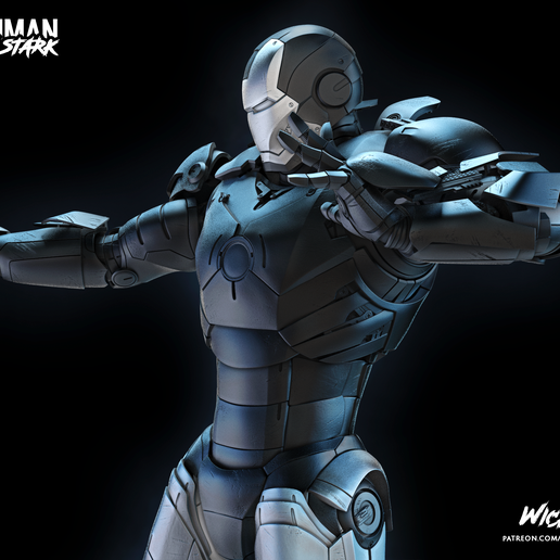 👨 Wicked Marvel Iron Man 2023 Sculpture: Tested and ready for 3d ...