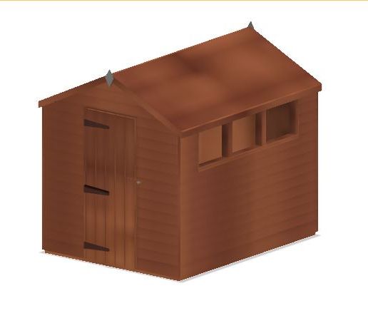 STL file Model Railway Garden Shed 8x6 🛤️ (OBJ)・3D printable model to ...