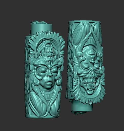 🎉 CLIPPER LIGHTER CASE , SANTA-MUERTE・ STL File for 3D printing・Cults