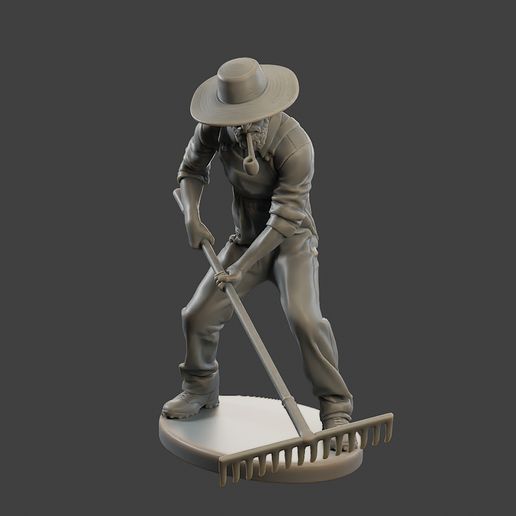🧑‍🌾 Farmer Man FM1 004・ 3D File for ・Cults
