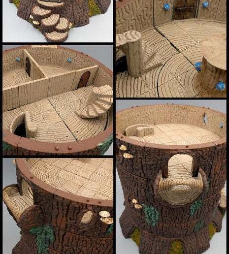 🌳 Forest of Oakenspire - Large Tree Spire - Wall Pieces・Free STL File ...