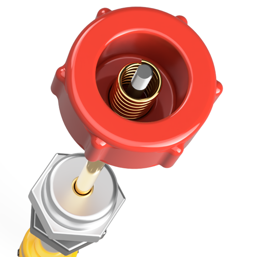 💭 Cessna Mixture Lever — CAD & STL (Vernier Push‑Pull with Micro‑Adjust ...