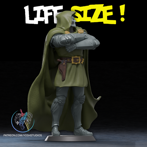 🖨️ Life Size Dr Doom 3D Printer STL File・ STL File for 3D printing・Cults