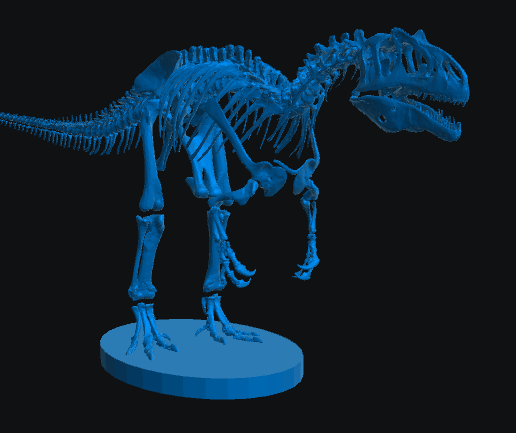 Archivo STL Allosaurus Skeleton 💀 ・Diseño de impresora 3D para ...