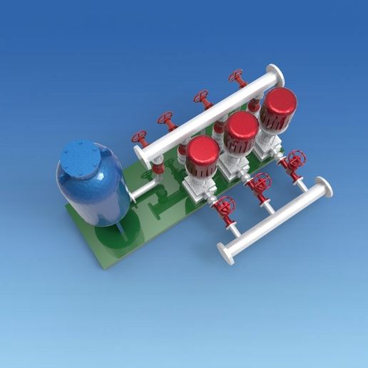 STL file power plant system 🌿 ・Design to download and 3D print・Cults
