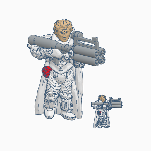🛰 Space Communications Wizard Missile Trooper (28mm and 6mm)・ STL File ...