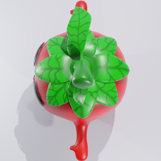 3D file Cartoon Tomato Low-poly 3D Model 🍅 ・Design to download and 3D ...