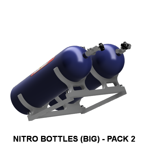 🍾 NITROUS BOTTLES (BIG) PACK 2・ 3D File for 3D printing・Cults
