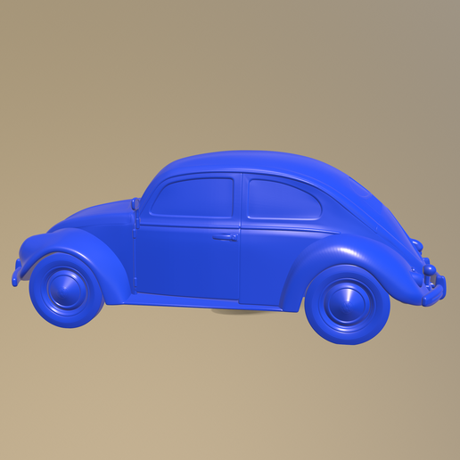 🚗 VOLKSWAGEN BEETLE 1949 PRINTABLE CAR IN SEPARATE PARTS・ STL File for ...