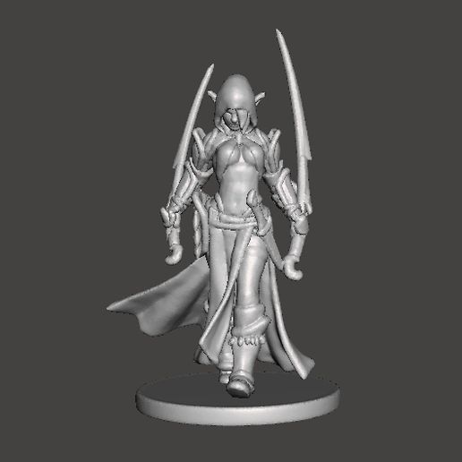 ♀️ FEMALE DROW EXECUTIONER MINIATURE MODEL FOR FANTASY GAMES RPG DND ...