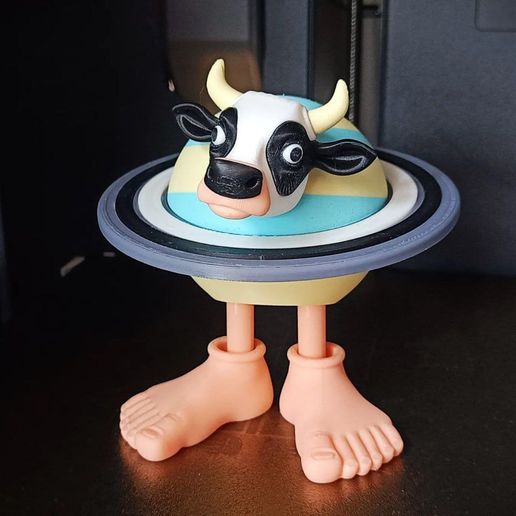 🐄 the saturnite saturn cow・ STL File for 3D printing・Cults