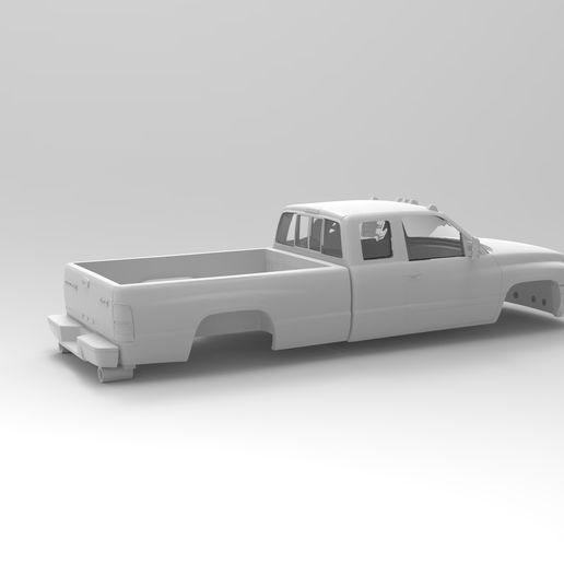 🐏 2000 Dodge Ram 2500 Quad Cab Cummins 4x4 Rc shell・ STL File for 3D ...