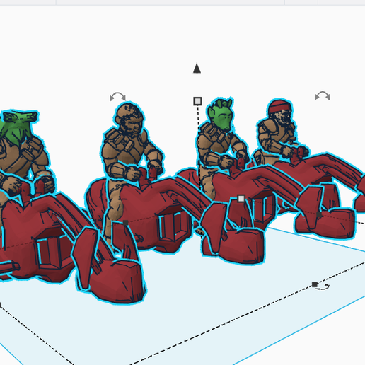 ⭐ Scum Swoop Bikers (star wars legion scale)・Free STL File for ・Cults