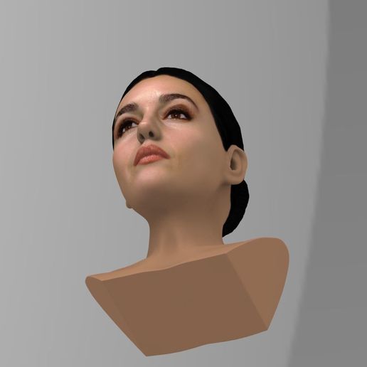 👤 Monica Bellucci bust for full color 3D printing・ STL File for 3D ...
