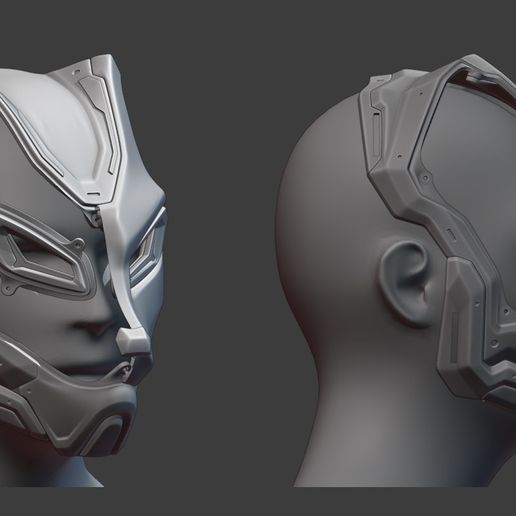 🦊 Evo Fox - cosplay sci-fi mask - digital stl file for 3D-printing・ OBJ ...