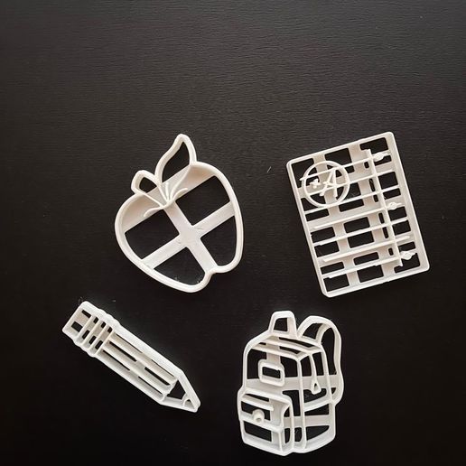 🏫 School Cookie Cutter Collection – 4 Designs・ STL File for 3D printing ...