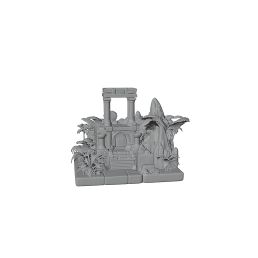 🎲 Jungle Ruins Terrain – Printable Fantasy Jungle Diorama or Tabletop ...