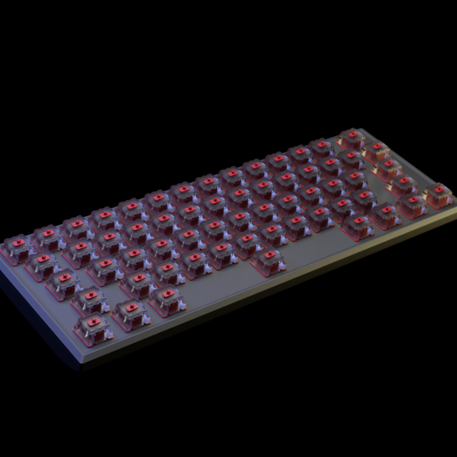 3D file HyperX Alloy Origins 60 RGB Mechanical Gaming Keyboard ⌨️ ・Template to download and 3D ...