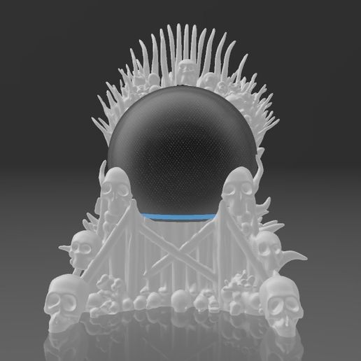 💀 Suporte Alexa Echo Dot 4a e 5a Geração Skull Throne・ STL File for 3D ...