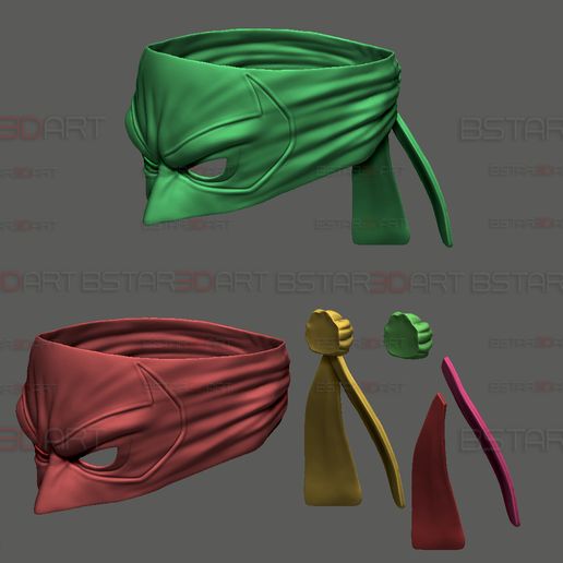 🤜 The Iron Fist Eye Mask - Marvel Comics Cosplay・ 3D File for 3D ...