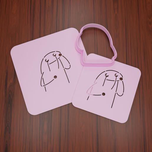 🍪 Stencil Flork #12 "Tears".・ STL File for 3D printing・Cults