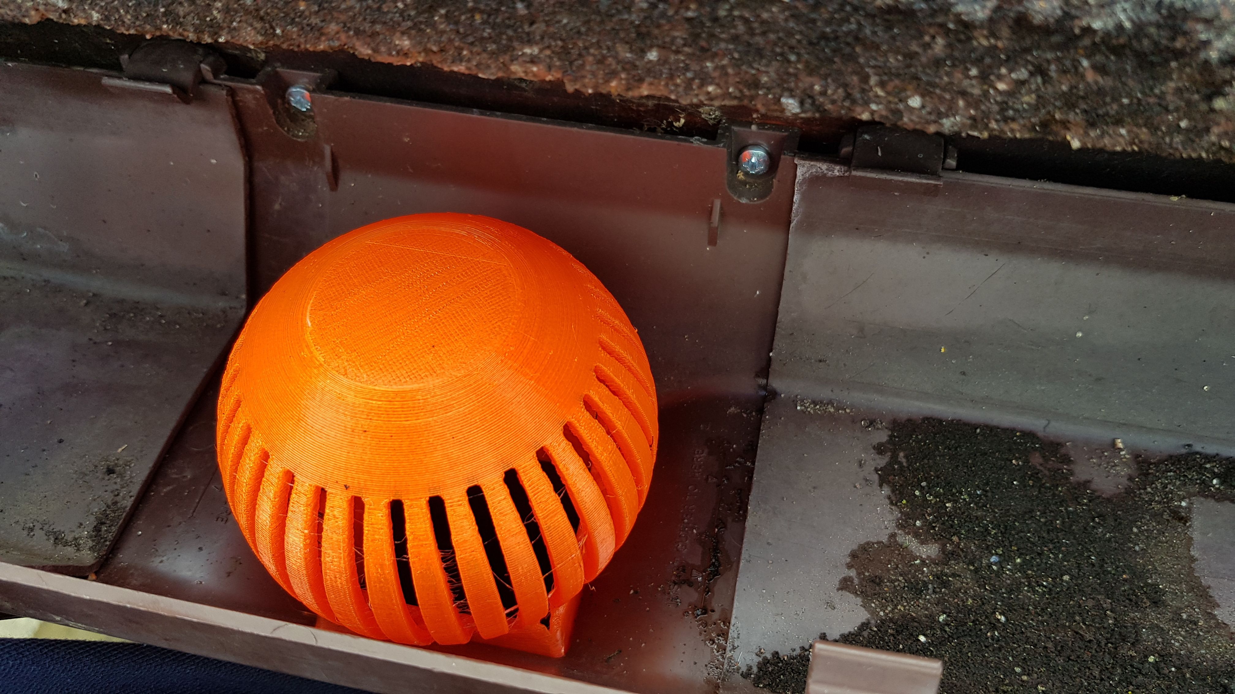 Download free STL file Gutter filter/guard for square gutters • 3D ...