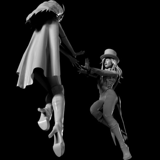 🧙‍♀️ Zatanna VS Scarlet Witch Stattuette・ STL File for 3D printing・Cults