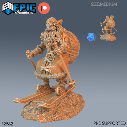 3D file Santa Claus Set ‧ DnD Miniature ‧ Tabletop Miniatures ‧ Gaming ...