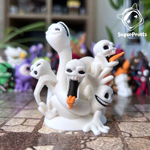 🎲 False Hydra - Easy Multicolor FDM D&D Minis (No supports)・ 3MF File ...
