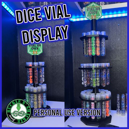🎲 Dice Vial Modular Display - Personal Use Version・ 3D File for 3D ...