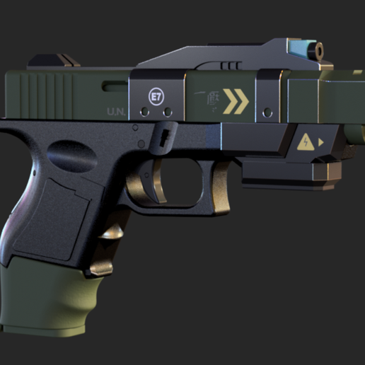 ⭐ The Expanse UNN / Star Helix Pistol・ STL File for ・Cults