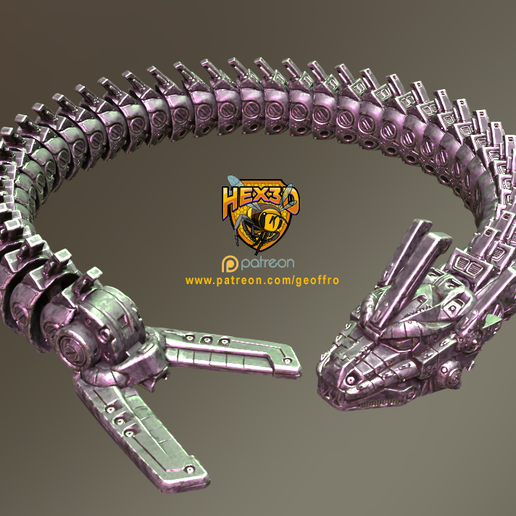 🐉 Articulated Mecha Dragon・ 3D File for 3D printing・Cults