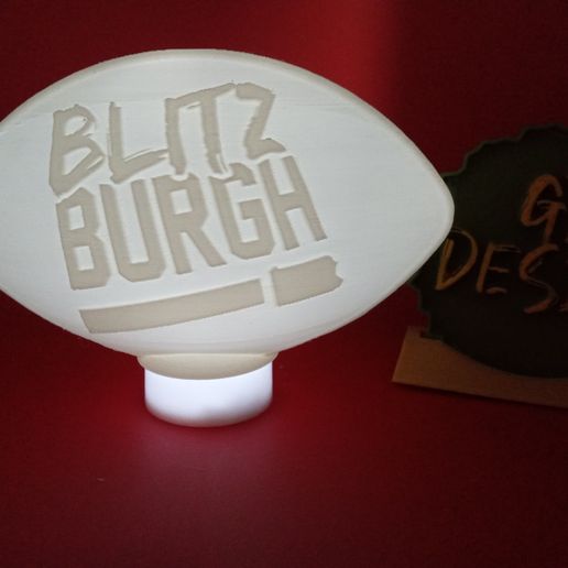 🏈 Pittsburgh Steelers Ver 3 NFL FOOTBALL LIGHT・ STL File for 3D ...