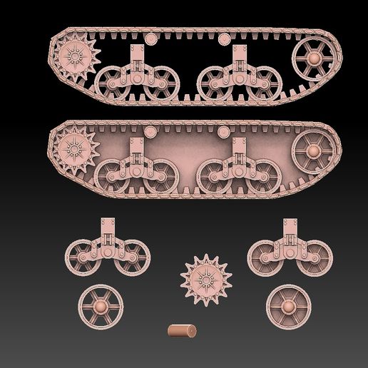 🪖 American WW2 Tank Tracks And Components・ STL File for ・Cults