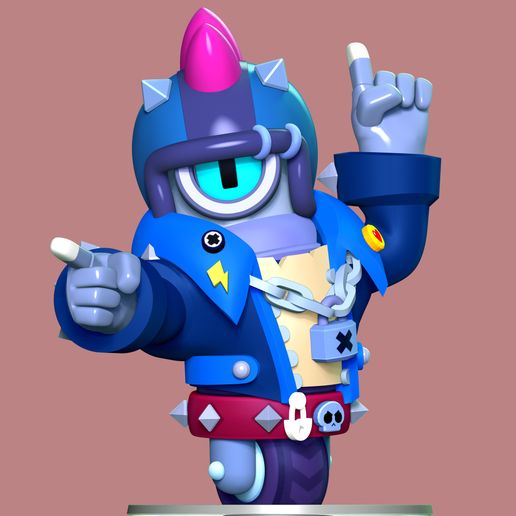 🌃 Stu - Brawl Stars・ 3D File for 3D printing・Cults