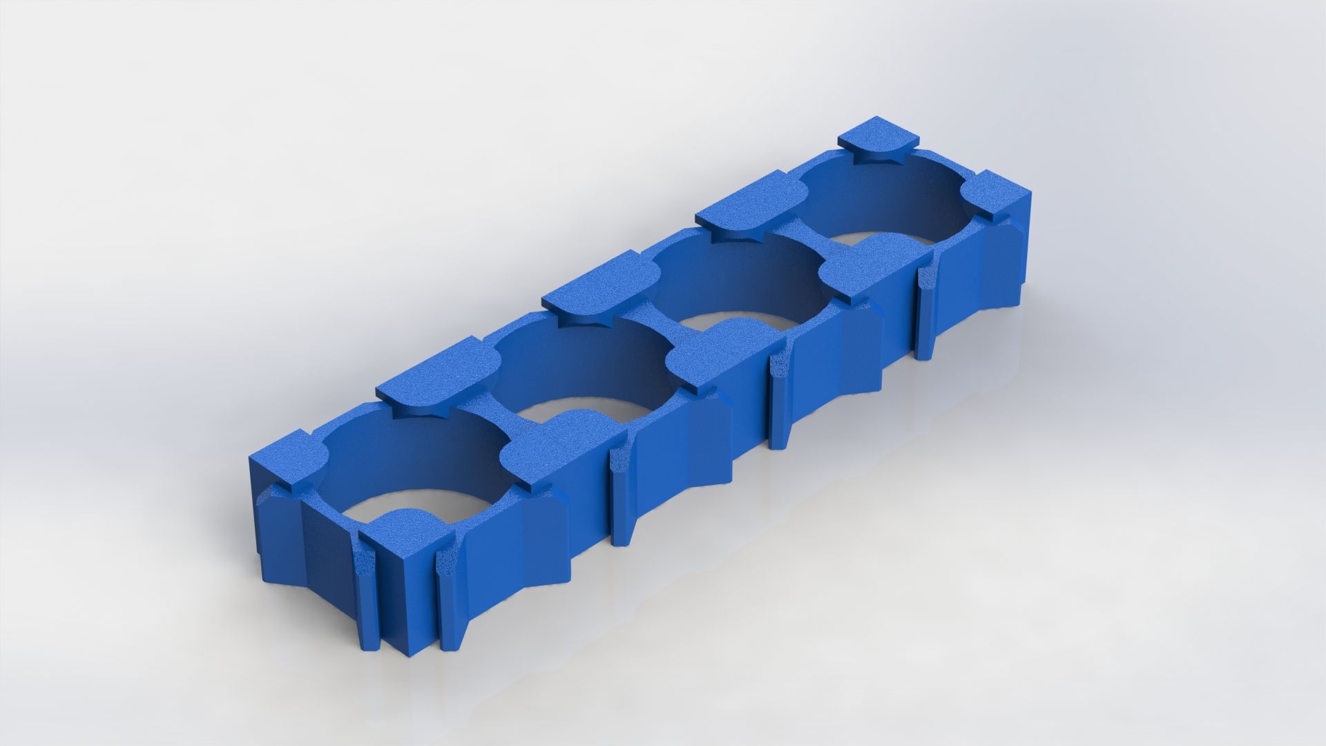 Download free STL file 18650 battery holder 1x4 4S1P • 3D printable model • Cults