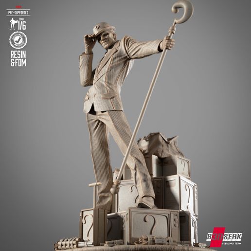 🗿 B3DSERK RIDDLER SCULPTURE READY FOR PRINTING・ 3D File for 3D printing ...