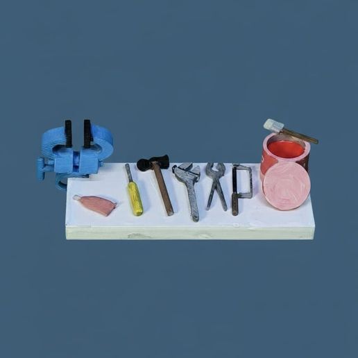 🔨 WORKSHOP TOOLS (MINI DIORAMA #2)・Free STL File for 3D printing・Cults