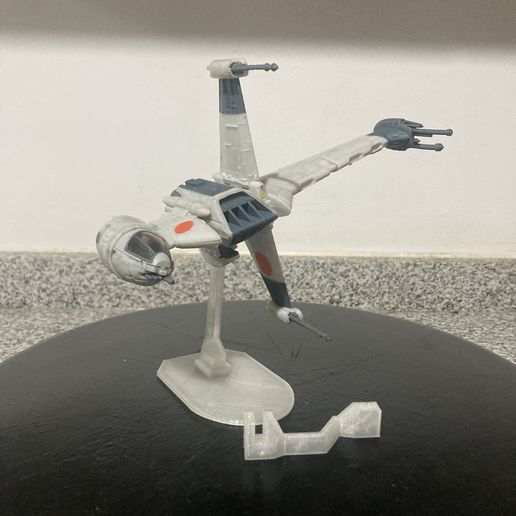 ⭐ Star Wars B-Wing STAND for Micro Galaxy Squadron.・ STL File for 3D ...