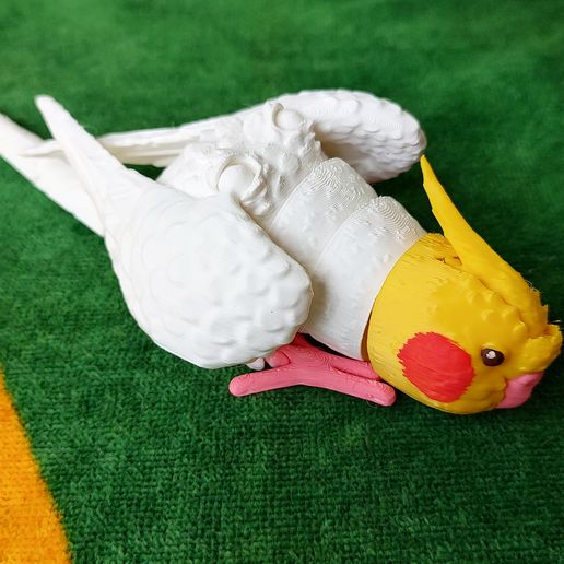 🦜 Cockatiel Articulated FIgure・ STL File for 3D printing・Cults