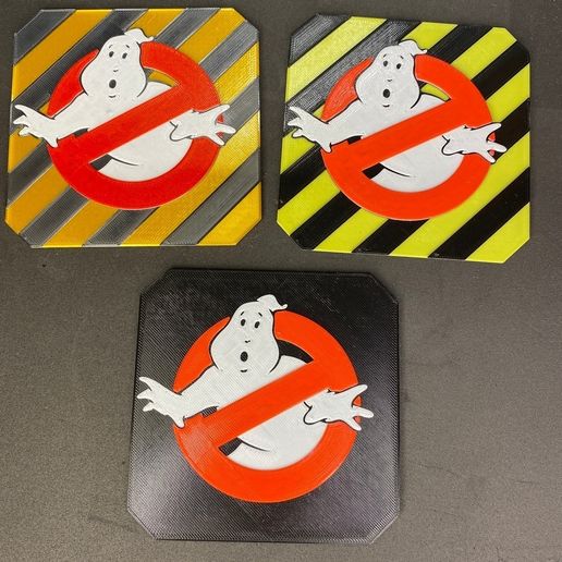 Free STL file Ghostbusters Coaster Square 🟪 ・3D printer model to ...