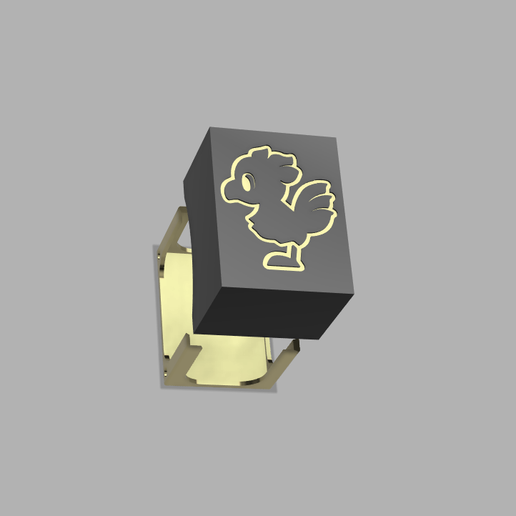Final Fantasy Chocobo Emblem – Deck Box 🐥💛・ STL File for 3D printing・Cults