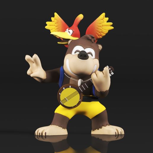 🪕 Youtooz Banjo and Kazooie Vinyl Figure Musical・ STL File for 3D ...